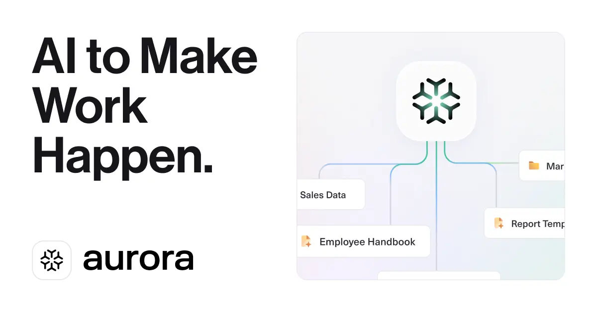 Aurora AI Features | Knowledge based AI for Productivity